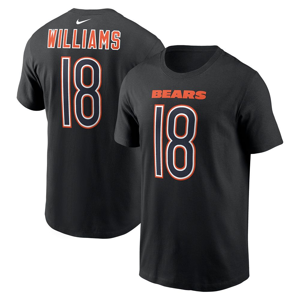 Men's Nike Caleb Williams Black Chicago Bears Carbon Name & Number T-Shirt
