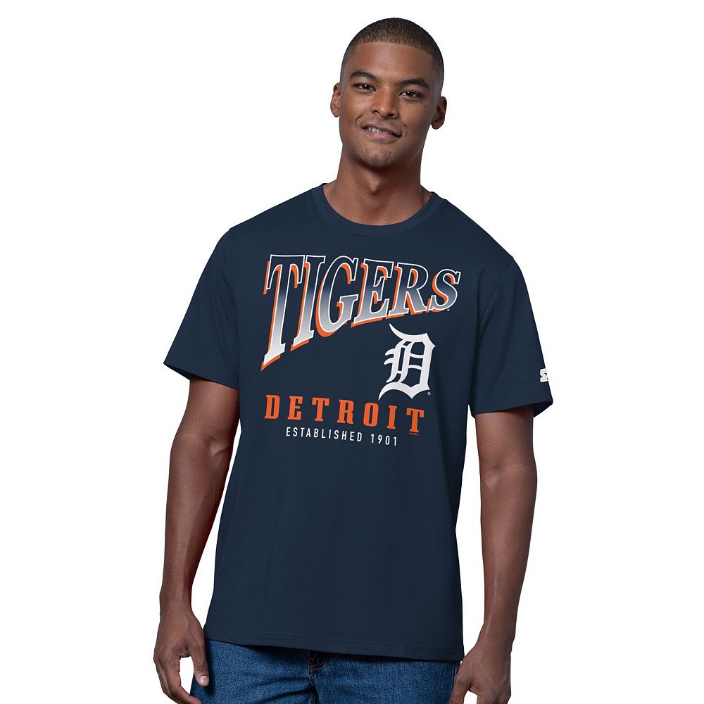 Men's Starter Navy/Heather Gray Detroit Tigers Two-Pack T-Shirt Set