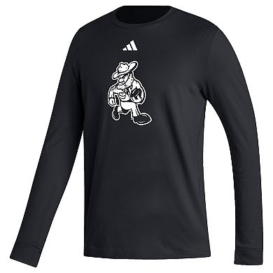 Men's adidas Black Texas A&M Aggies Ol' Sarge Football Long Sleeve T-Shirt