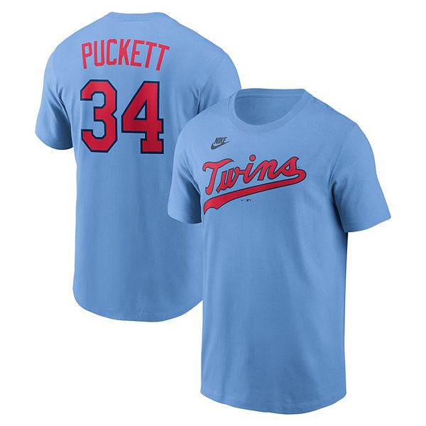 Men's Nike Kirby Puckett Light Blue Minnesota Twins Cooperstown ...
