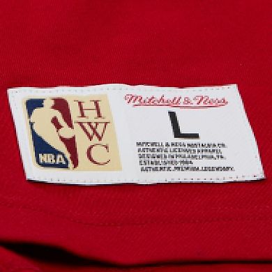Men's Mitchell & Ness Red Miami Heat Hardwood Classics Throw It Back ...