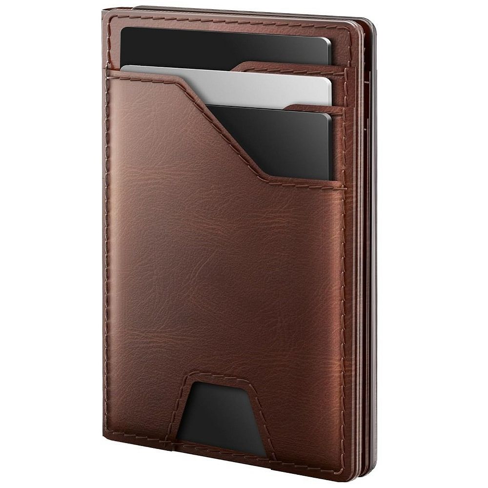 AKSZRI Men‘s Premium Leather Wallet - 15 Card RFID Bifold with Money ...