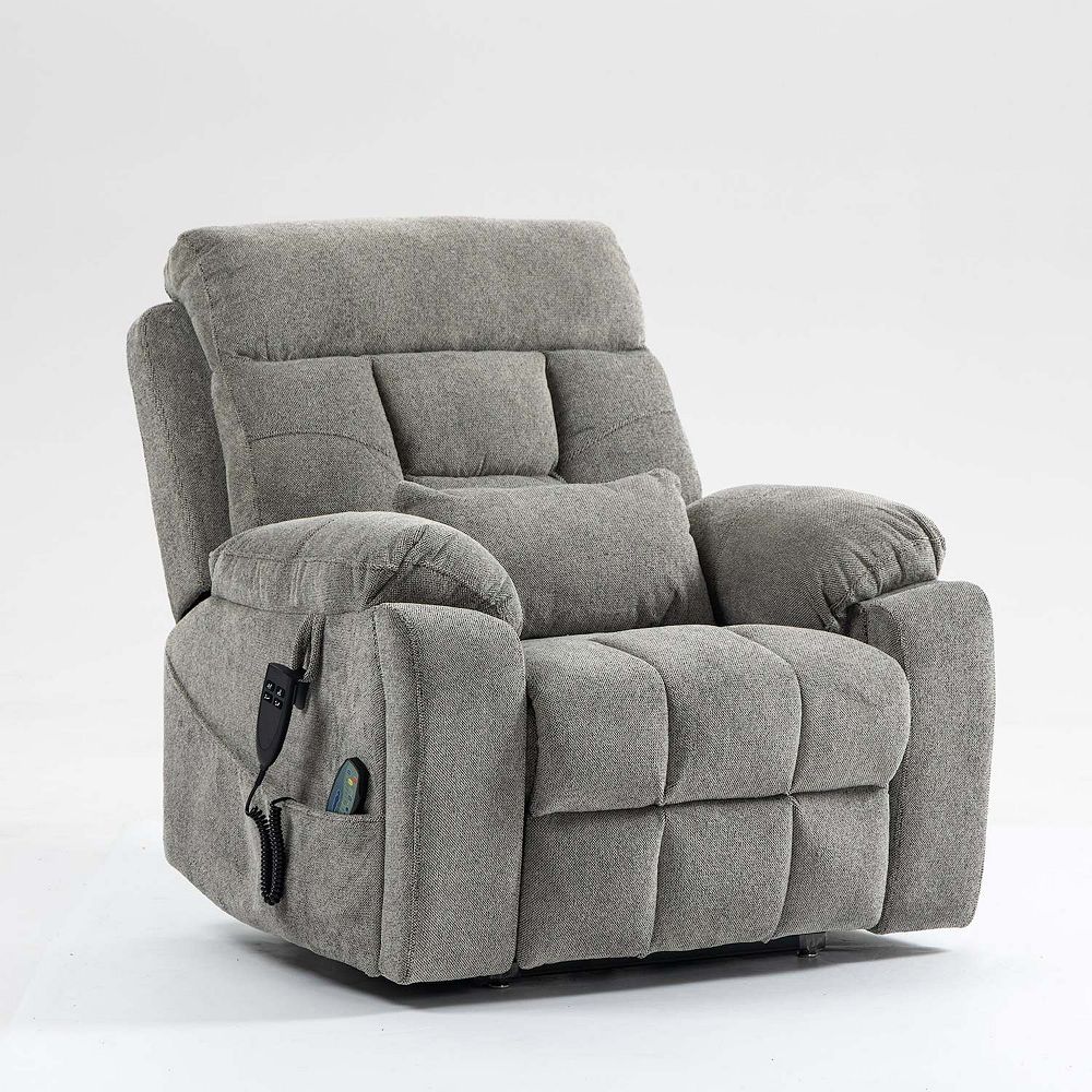Oversized Power Lift Recliner with Massage, Heating, OKIN Motors & 26 ...