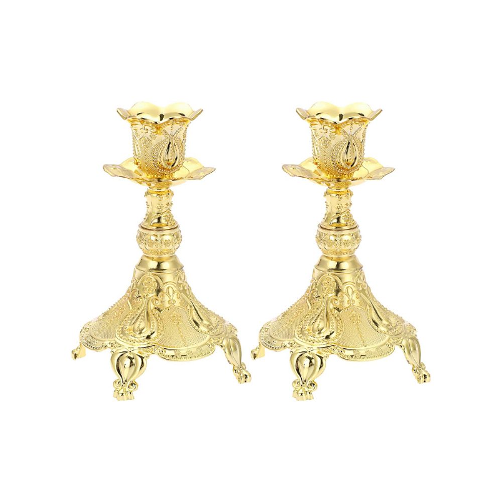 Vintage Flower-Shaped Candle Holders