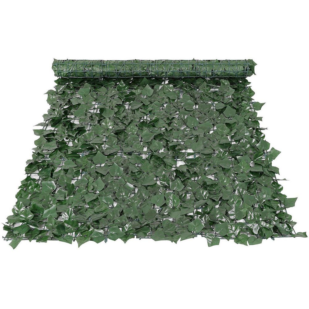 Artificial Ivy Fence Panel 39 x 98 in Silk Leaf Outdoor Screen for ...