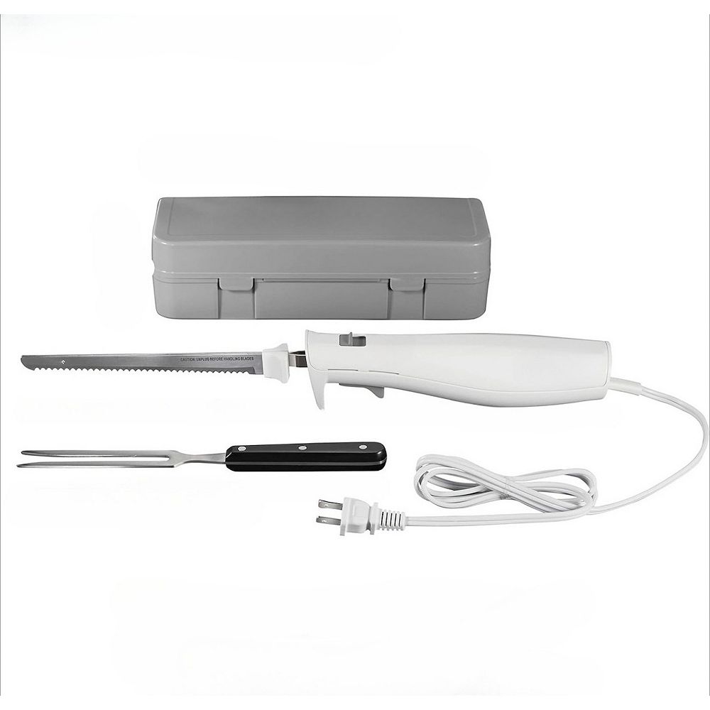 Electric Knife Set with Serrated Blades for Carving Meats Bread and ...