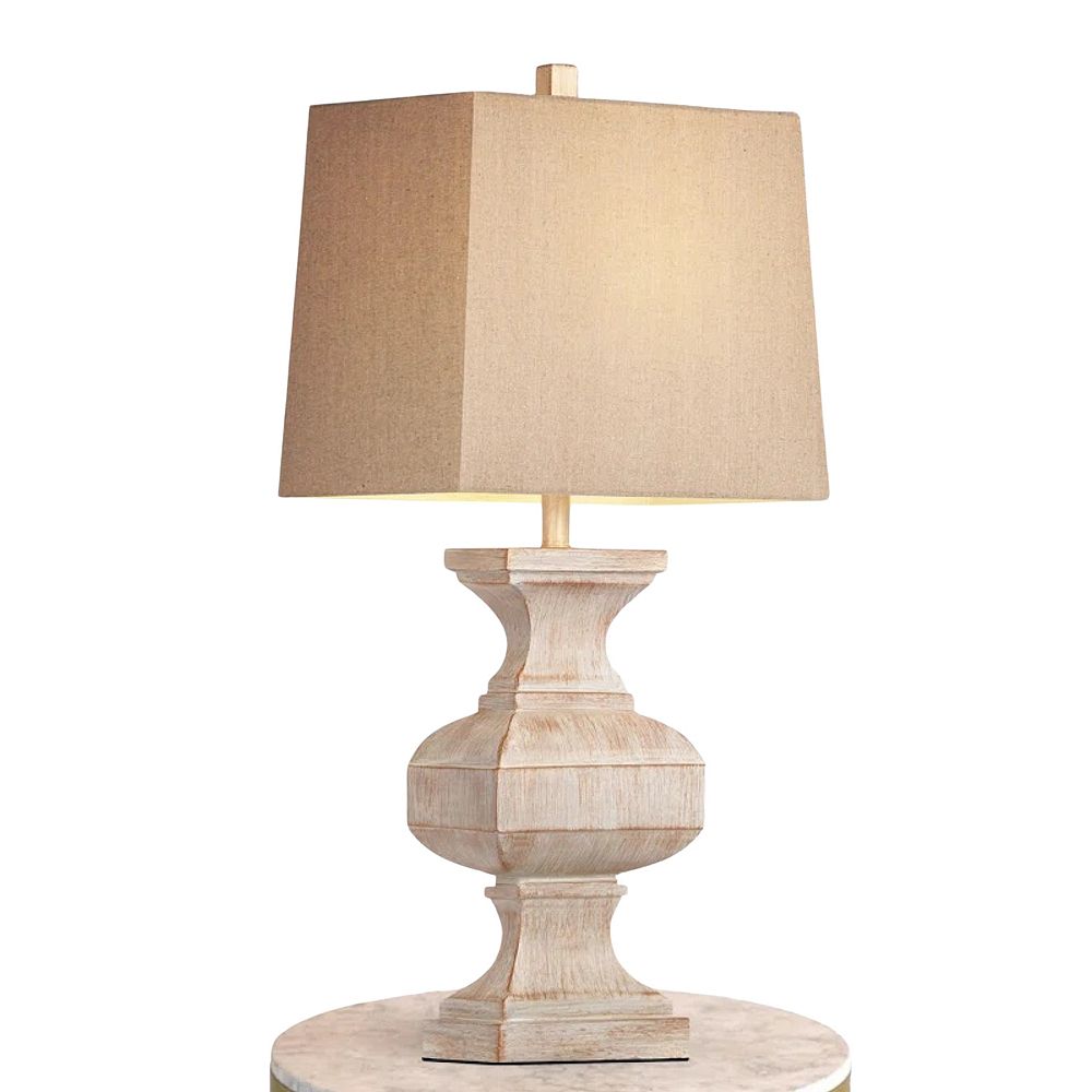 ELEMENT ACE Large Vintage Resin Table Lamp with LED Bulb for Living ...