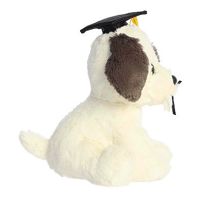 Aurora Small White Commemorative Stuffed Animal 8.5" Grad Terrier Pup ...