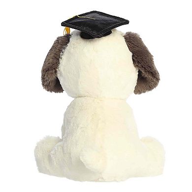 Aurora Small White Commemorative Stuffed Animal 8.5" Grad Terrier Pup ...