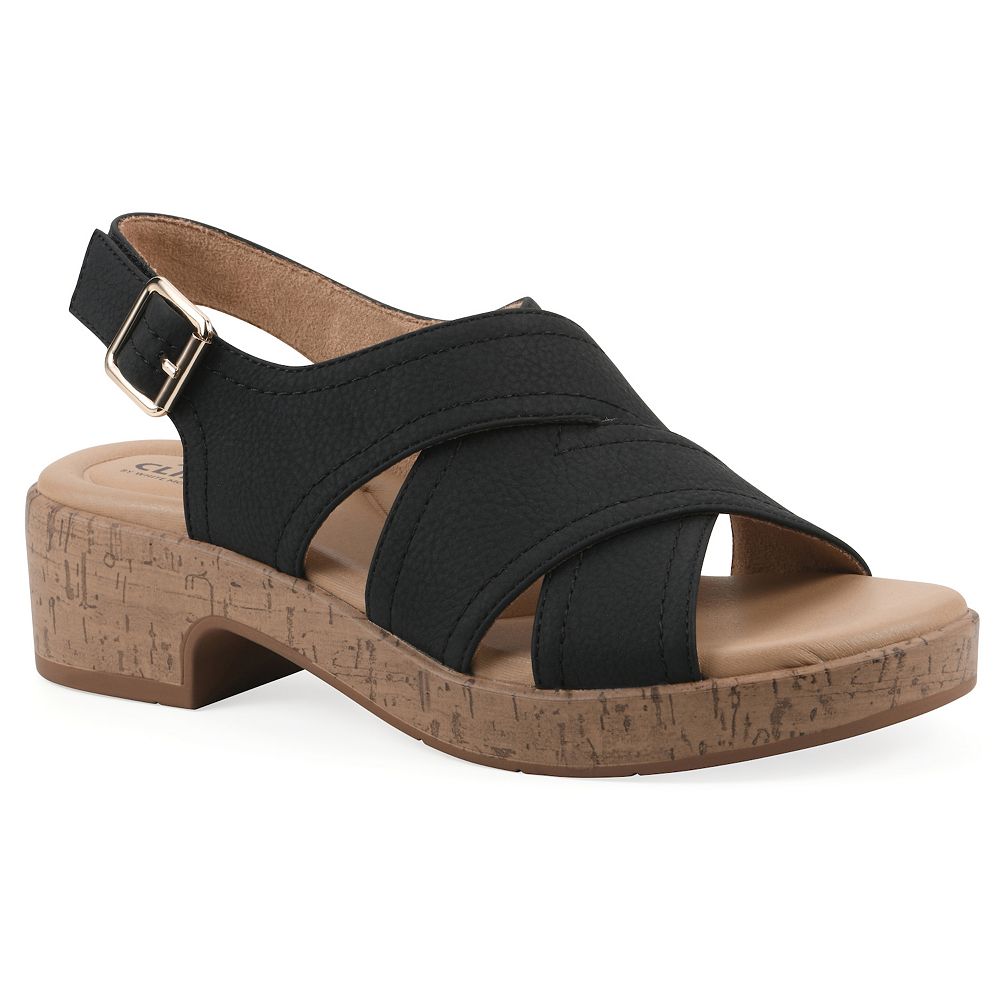 Cliffs by White Mountain Finnlee Women's Block Heel Sandals