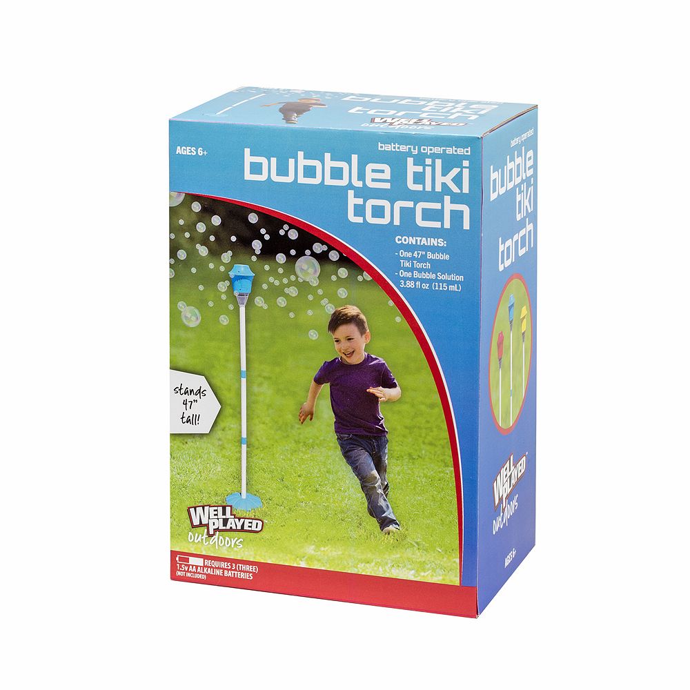 Gener8 Bubble Tiki Torch Battery Operated Bubble Blower
