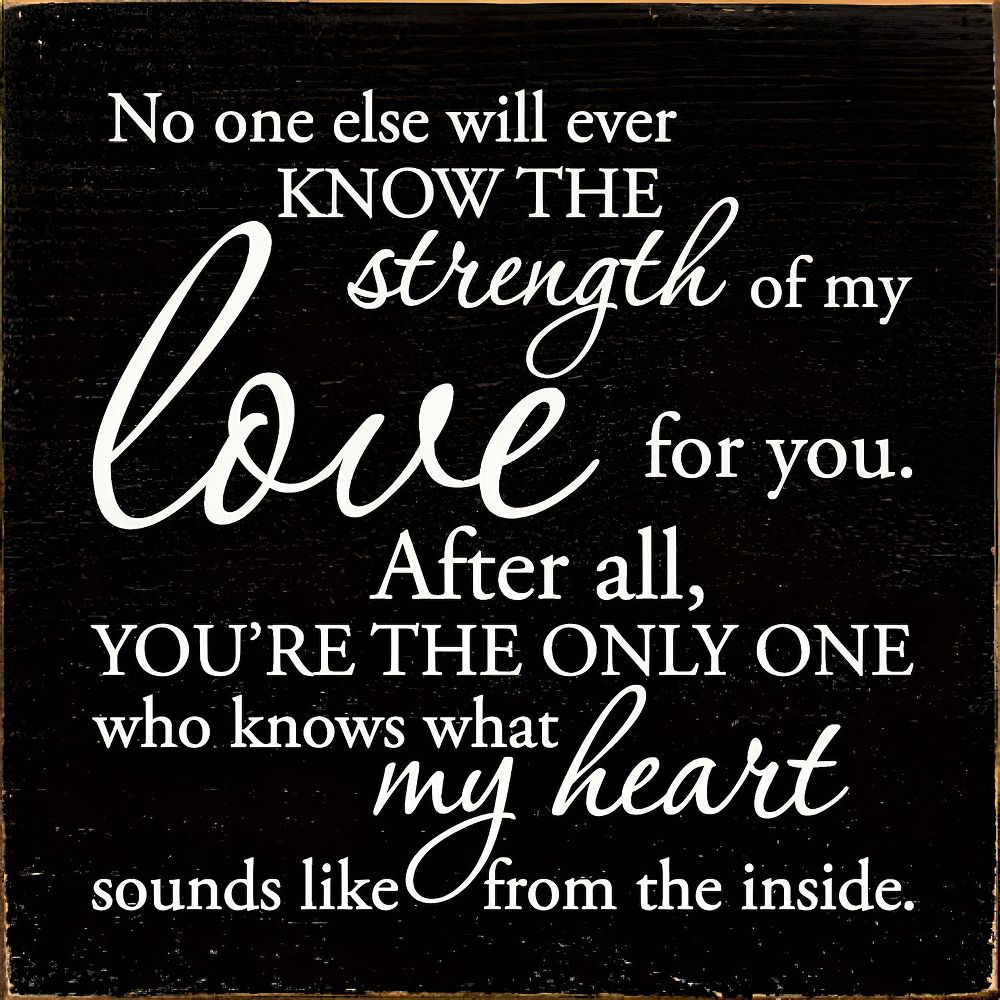 Meaningful Love Quote Wood Sign 7x7 Inch - Home Decor for Shelf or Desk