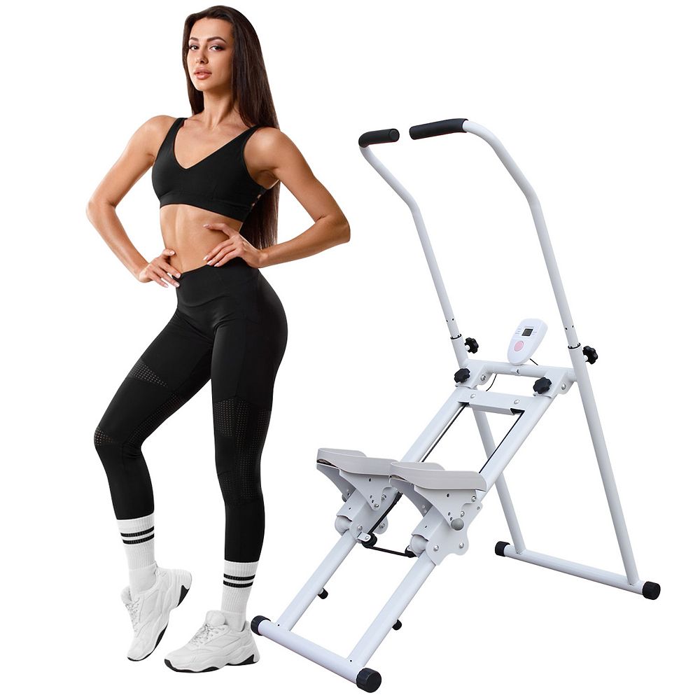 ELEMENT ACE Folding Vertical Cardio Exercise Climber Stair Stepper Home ...