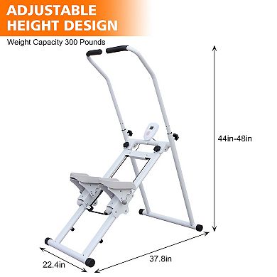 ELEMENT ACE Folding Vertical Cardio Exercise Climber Stair Stepper Home ...