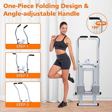 ELEMENT ACE Folding Vertical Cardio Exercise Climber Stair Stepper Home ...