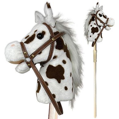 Thin Air Brands Realistic Sounds Stick Pony Pinto Interactive Ride-On ...