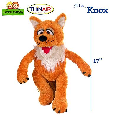Thin Air Brands Living Puppets Knox The Fox 17-Inch Plush Hand Puppet ...