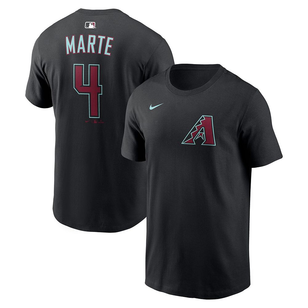 Men's Nike Ketel Marte Black Arizona Diamondbacks Name & Number T-Shirt