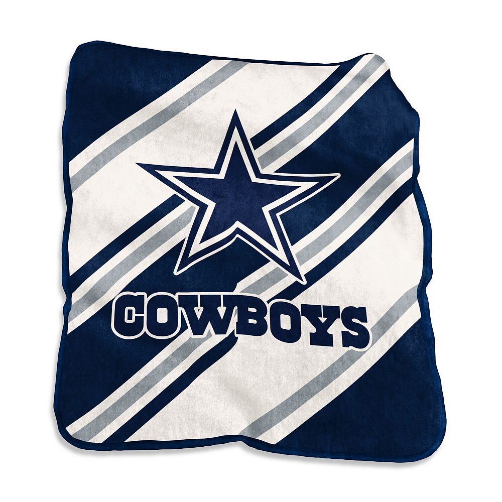 "Logo Brands Dallas Cowboys 50"" x 60"" Raschel Stripe Throw Blanket"