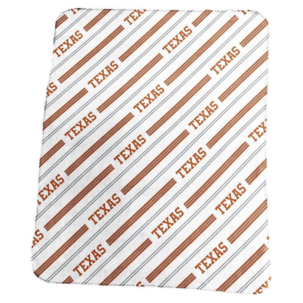 "Logo Brands Texas Longhorns 50"" x 60"" Classic Vertical Stripe Fleece ...