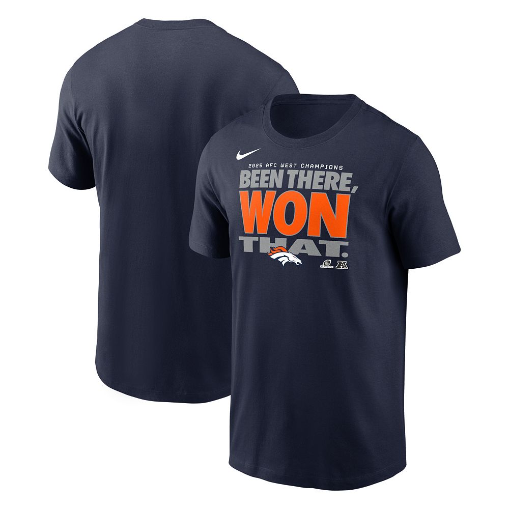 Men's Nike Navy Denver Broncos 2025 AFC West Division Champions Locker ...