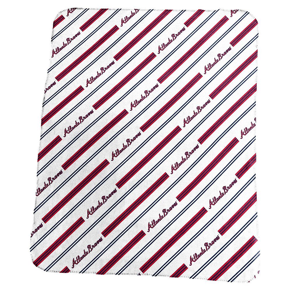 "Logo Brands Atlanta Braves 50"" x 60"" Classic Vertical Stripe Fleece ...