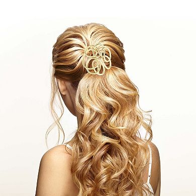 Stylish Round Lines Ponytail Buckle Hair Clip for Women - 1 Piece