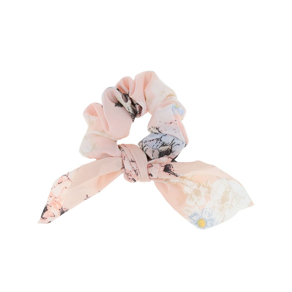 Tie Triangle Peony Ribbon Scrunchies for Home 1 Pc