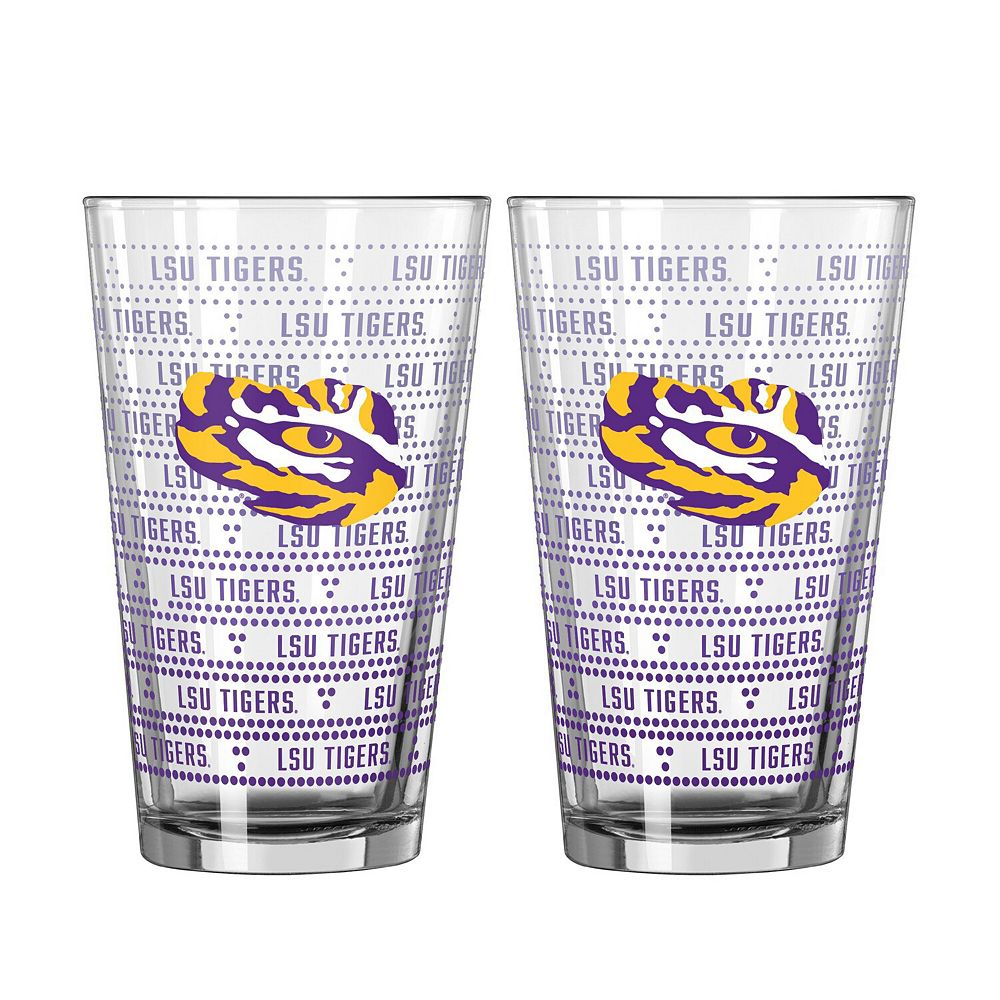Logo Brands LSU Tigers Two-Pack Chant Fade 16oz. Pint Glass Set