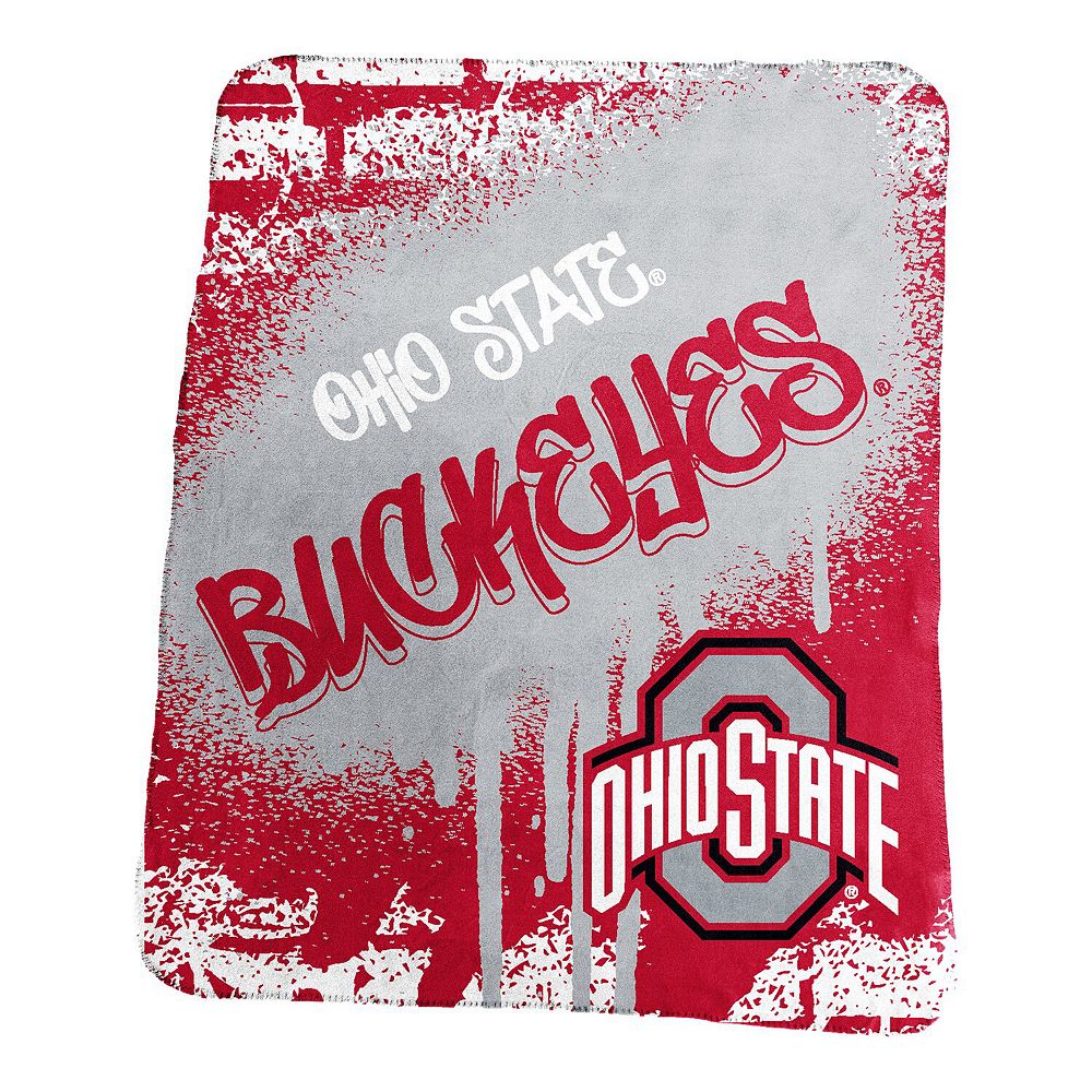 Logo Brands Ohio State Buckeyes 50" x 60" Classic Graffiti Fleece Throw ...