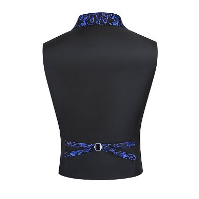 COOFANDY Men's Suit Vest Jacquard Victorian Formal Waistcoat Tuxedo ...