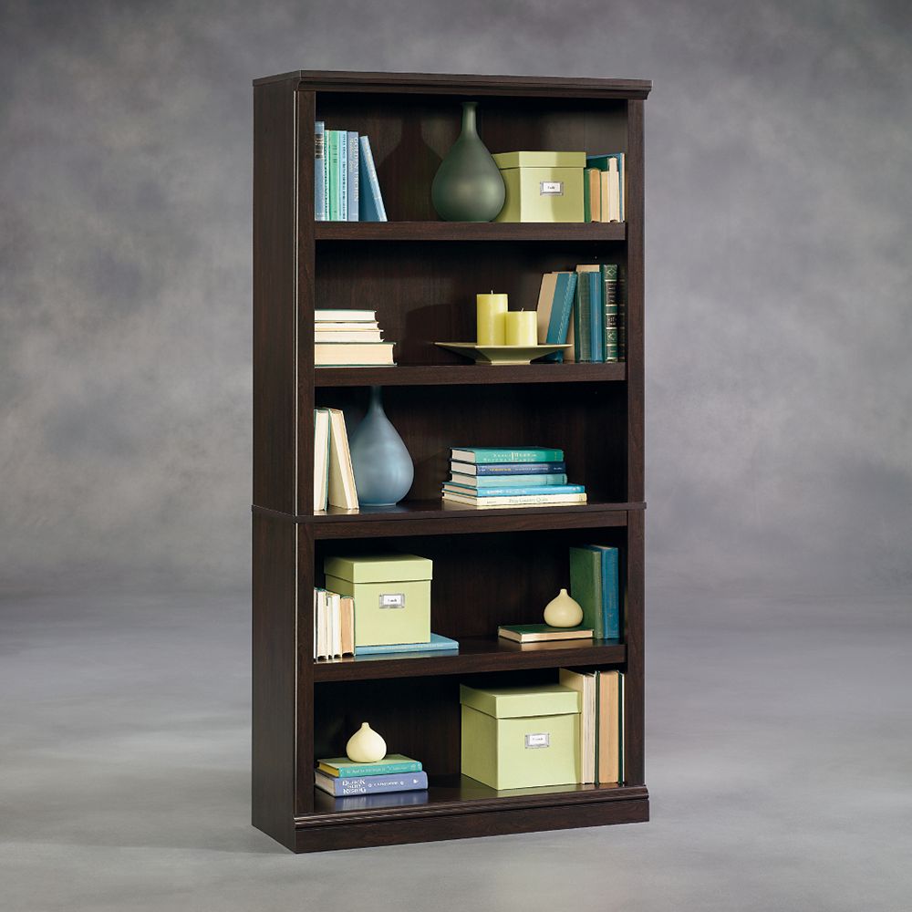 Sauder 5-Shelf Split Bookcase