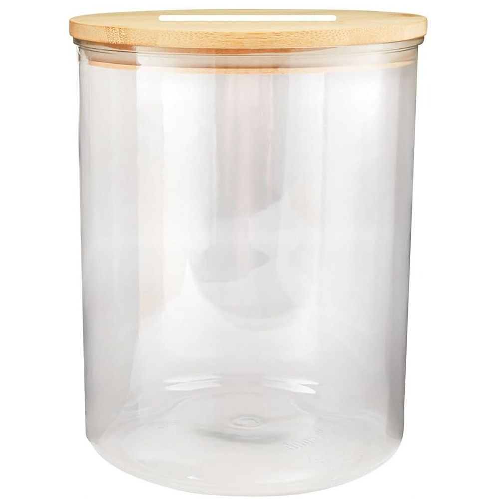 Great Ambitions Large Clear Coin Bank Jar with Slotted Lid, 7/8 Gallon ...