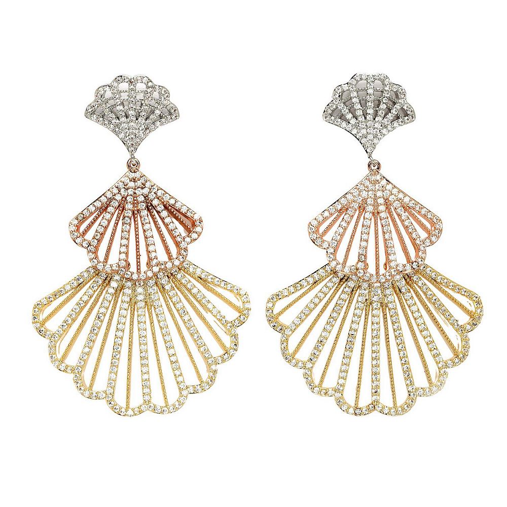 AGP PARIS Diva Shell-shaped Dangle Earrings