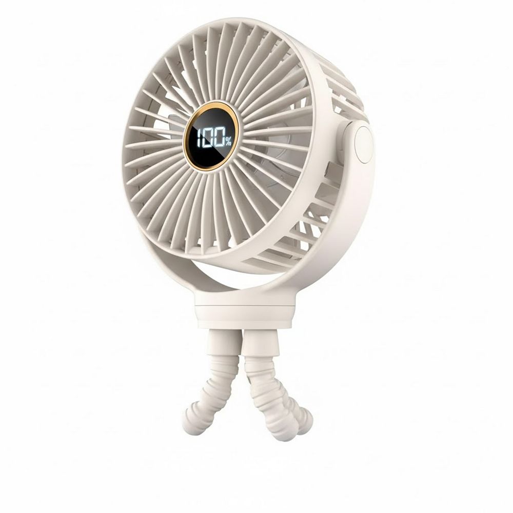 Stroller Fan, Mini Clip-On Fan with 3 Speeds, USB Rechargeable, Baby ...