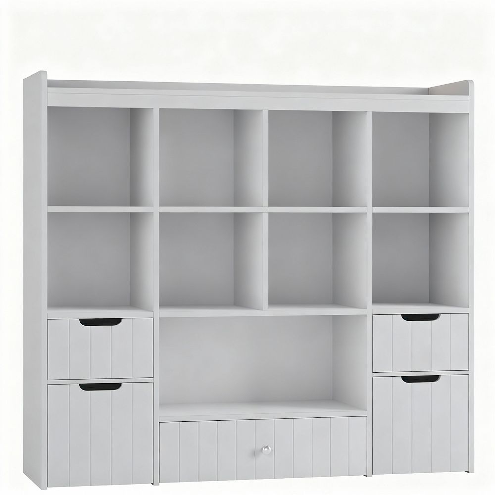 48-inch toy organizer, bookshelf, and drawer cabinet. Includes 8 ...