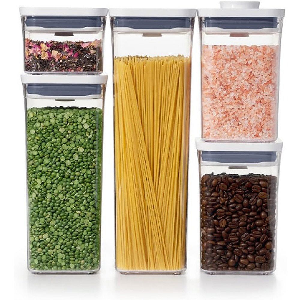 Airtight Pantry Storage Containers, 5-Piece Set