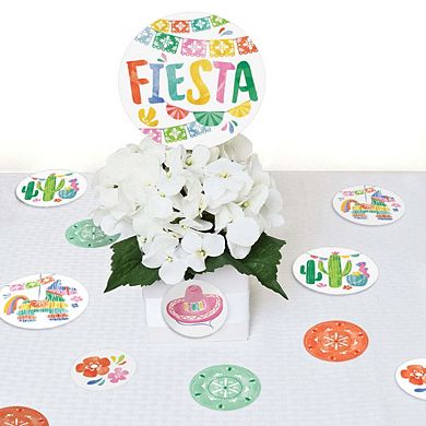 Big Dot of Happiness Fiesta Large Confetti, Mexican Themed Giant Circle ...
