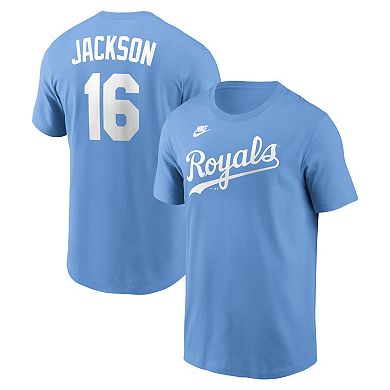 Men's Nike Bo Jackson Light Blue Kansas City Royals Cooperstown ...