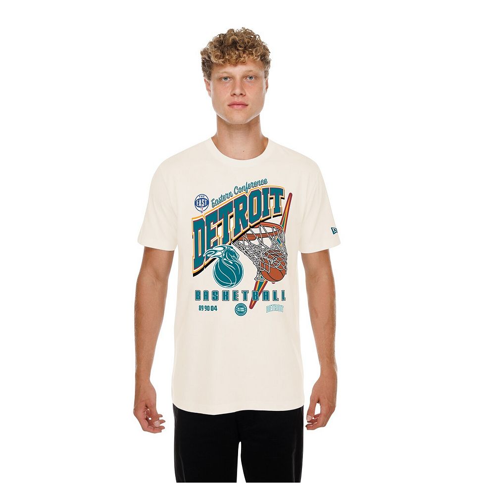 Men's New Era Cream Detroit Pistons Oversized City Edition Remix ...