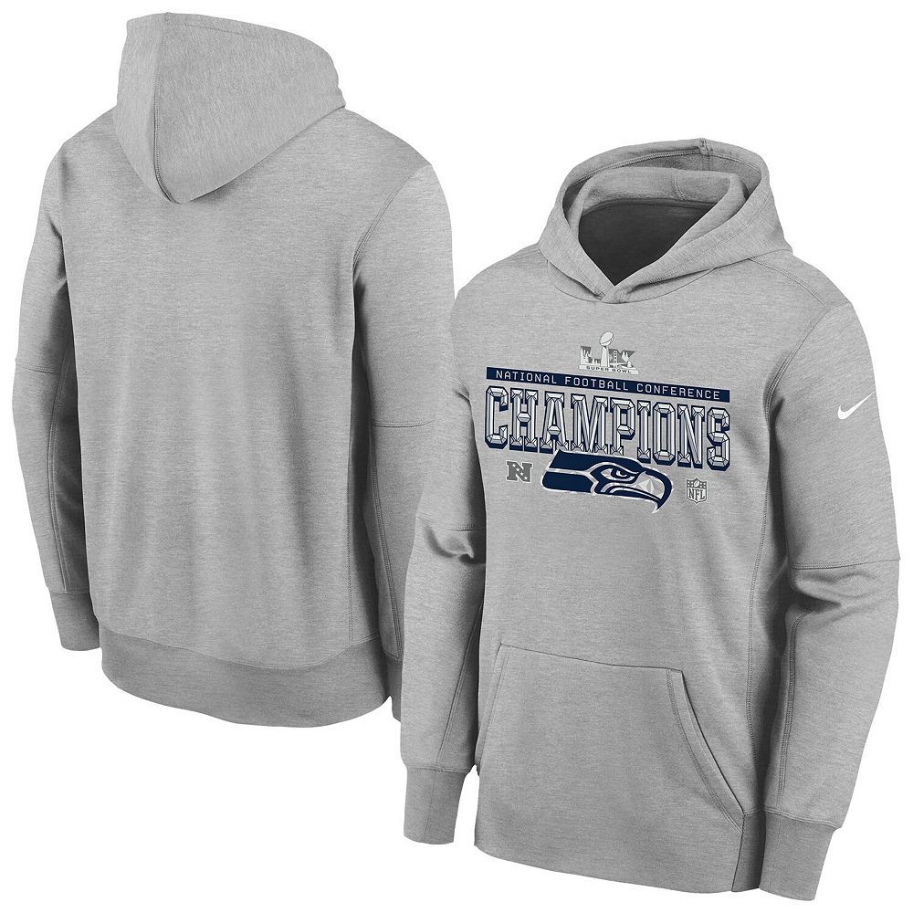 Youth Nike Gray Seattle Seahawks 2025 NFC Champions Locker Room Trophy ...