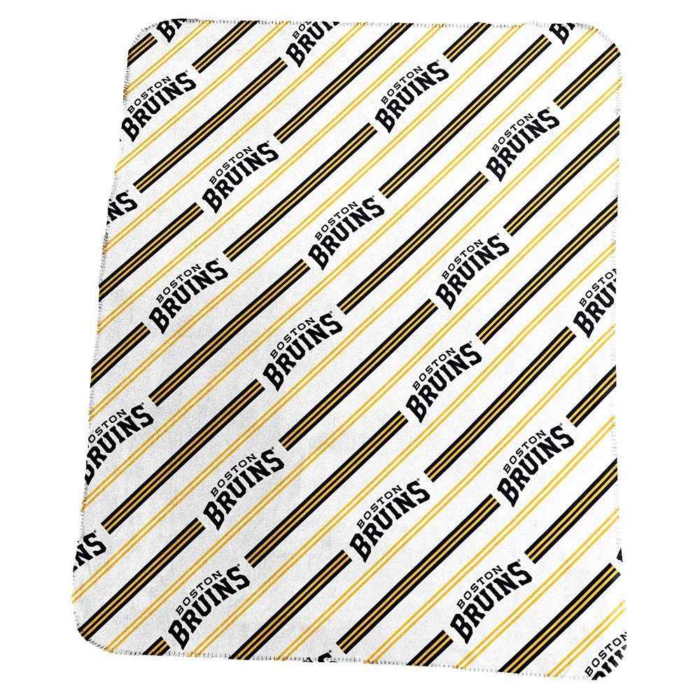 Logo Brands Boston Bruins 50" x 60" Classic Vertical Stripe Fleece ...