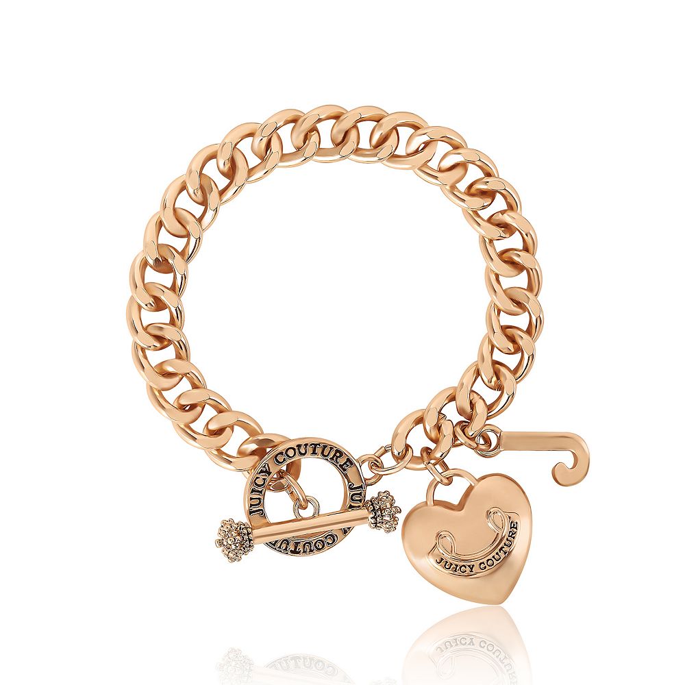 Juicy Couture Heart Toggle Charm Bracelet