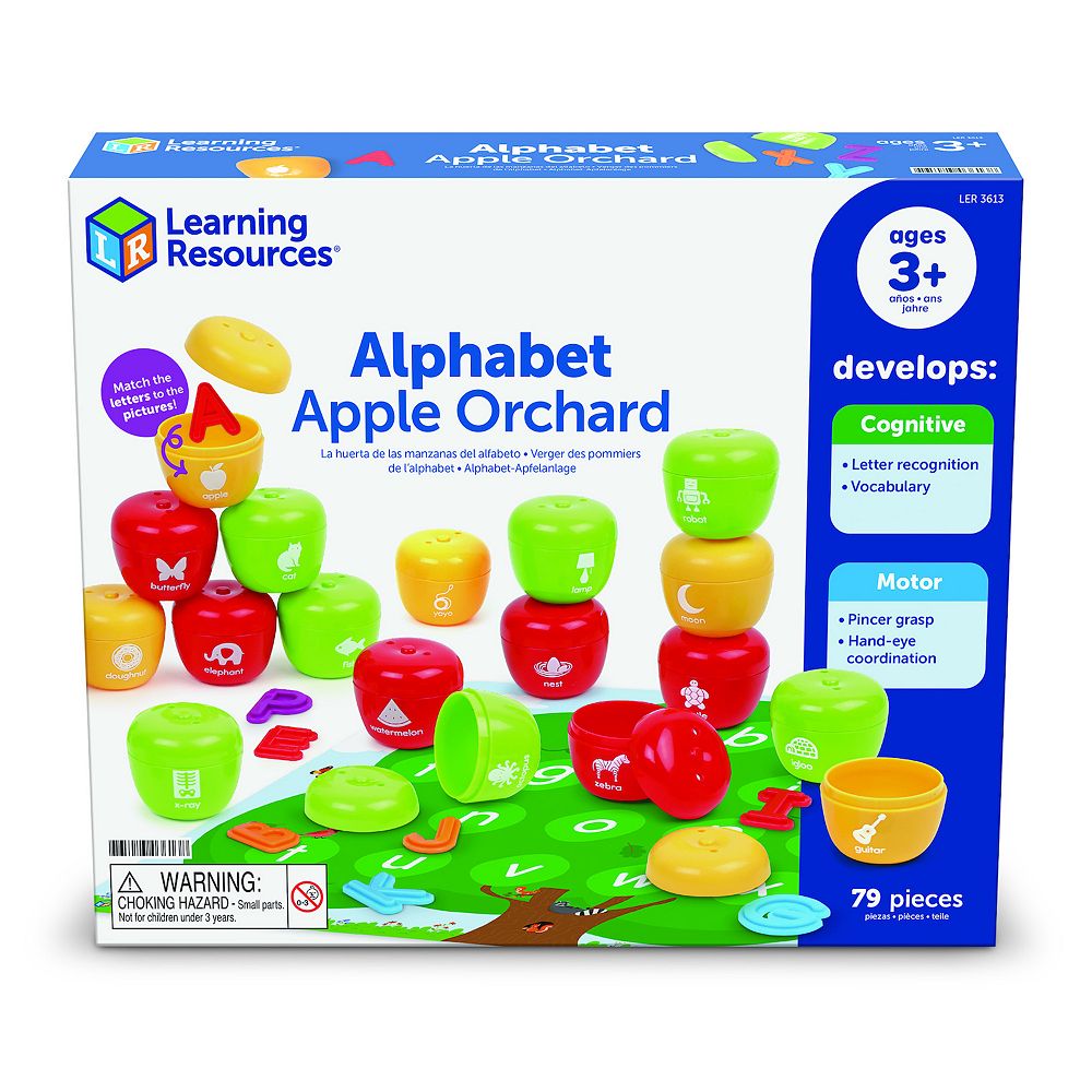 Learning Resources Alphabet Apple Orchard 79-Piece Educational Game