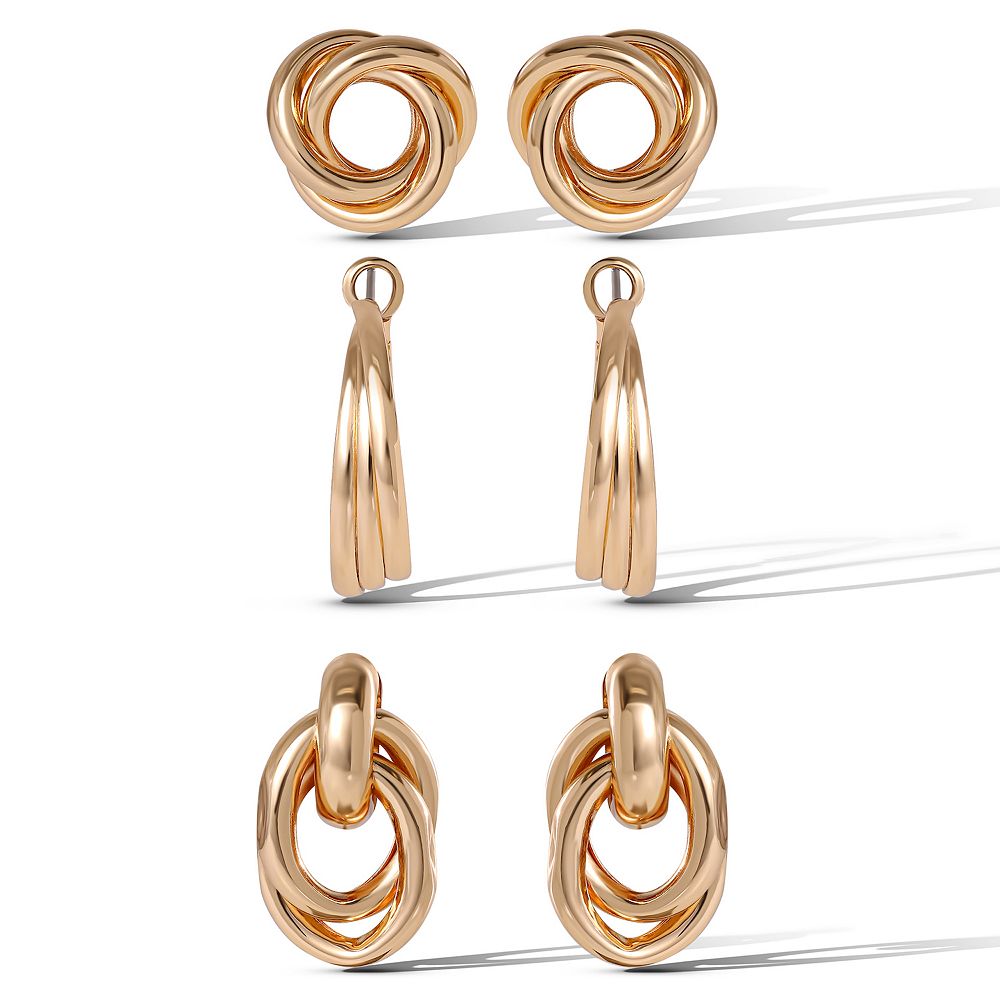 JS Jessica Simpson Mixed Shape Earring Set