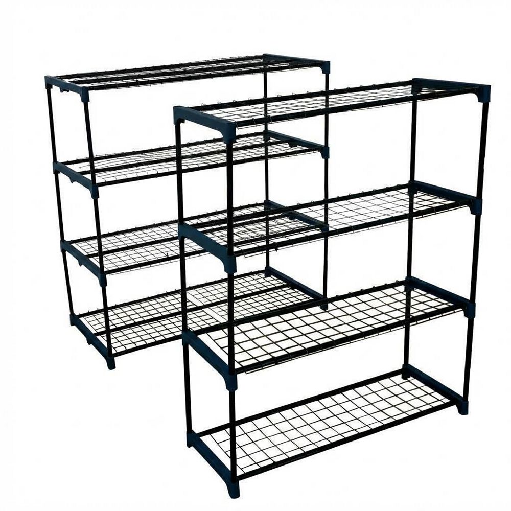 4-Tier Durable Powder-Coated Steel Plant Stands for Indoor/Outdoor ...