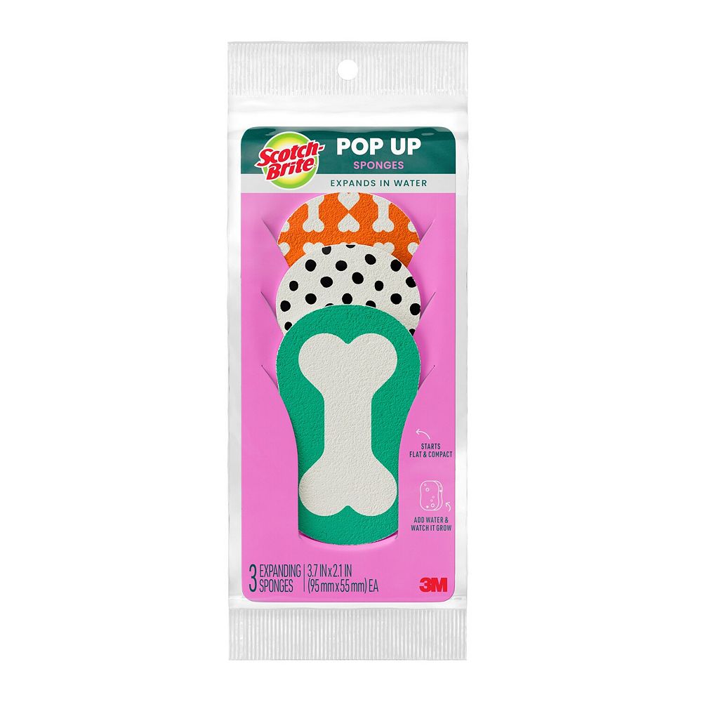 Scotch-Brite® 3-Pack Pet Pop Up Sponges Set