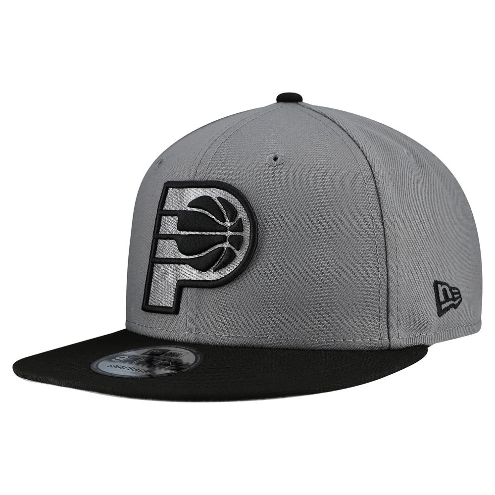 Men's New Era Gray Indiana Pacers Core Logo Storm Gray Two-Tone 9FIFTY ...