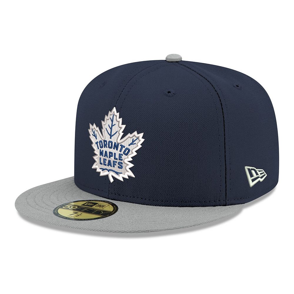 Men's New Era Navy Toronto Maple Leafs Core Logo Two-Tone 59FIFTY ...
