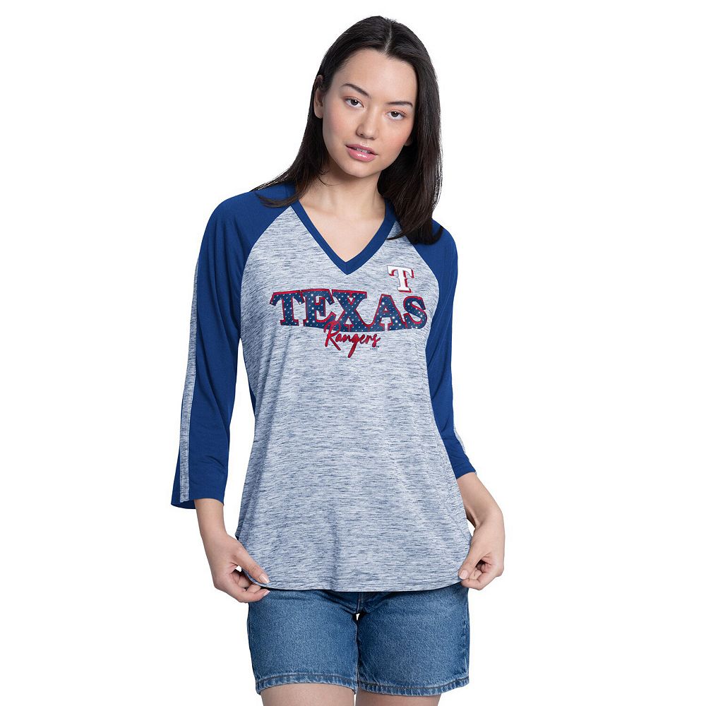 Women's G-III 4Her by Carl Banks Royal/Grey Texas Rangers Speed ...